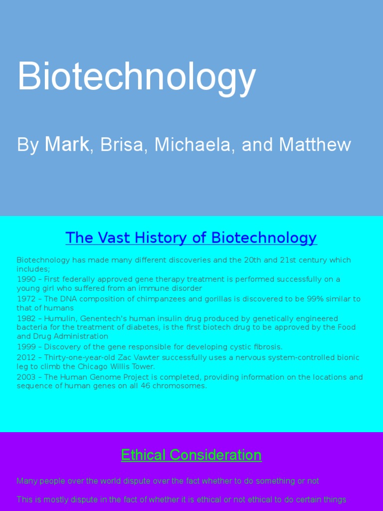 Biotechnology Project | PDF | Cloning | Stem Cell