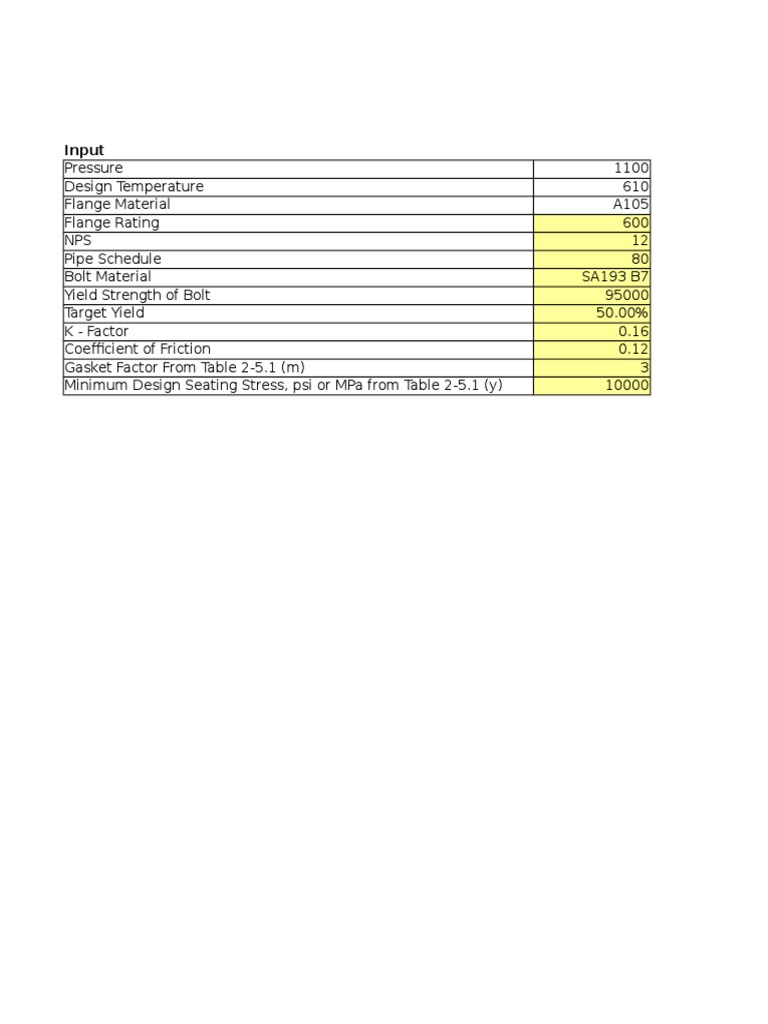 Bolt Torque Calculation - Apr19 | Download Free PDF | Screw | Pipe ...
