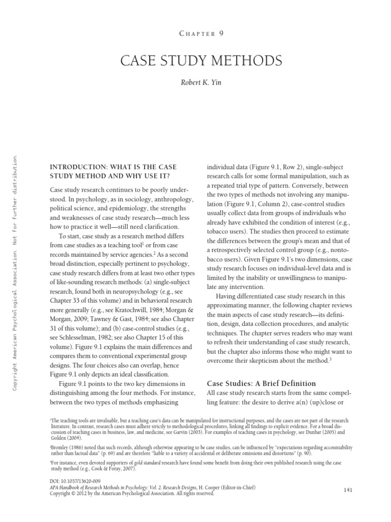 Case Study Methods: Robert K. Yin | PDF | Case Study | Experiment