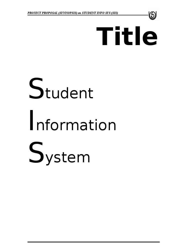 Student Information System Proposal | PDF | Oracle Database | Databases