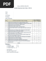 DASS 21 Bahasa Indonesia | PDF