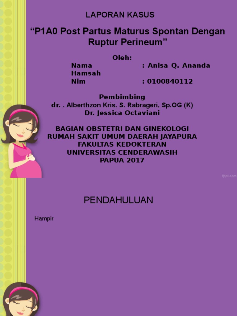 Laporan Kasus (Ruptur Perineum) | PDF