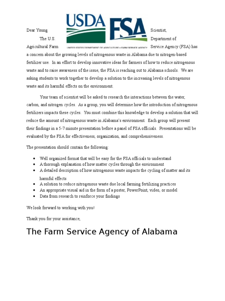 Culminating Activity Letter | PDF