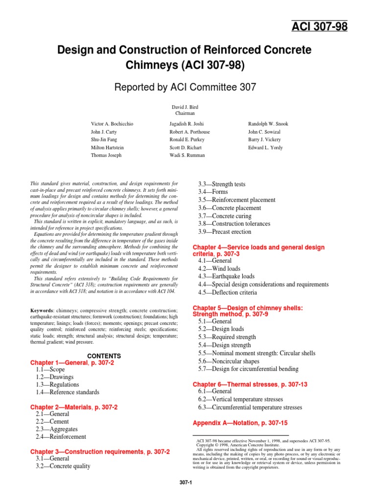 Aci 307 08 PDF | PDF | Home & Garden | Technology & Engineering