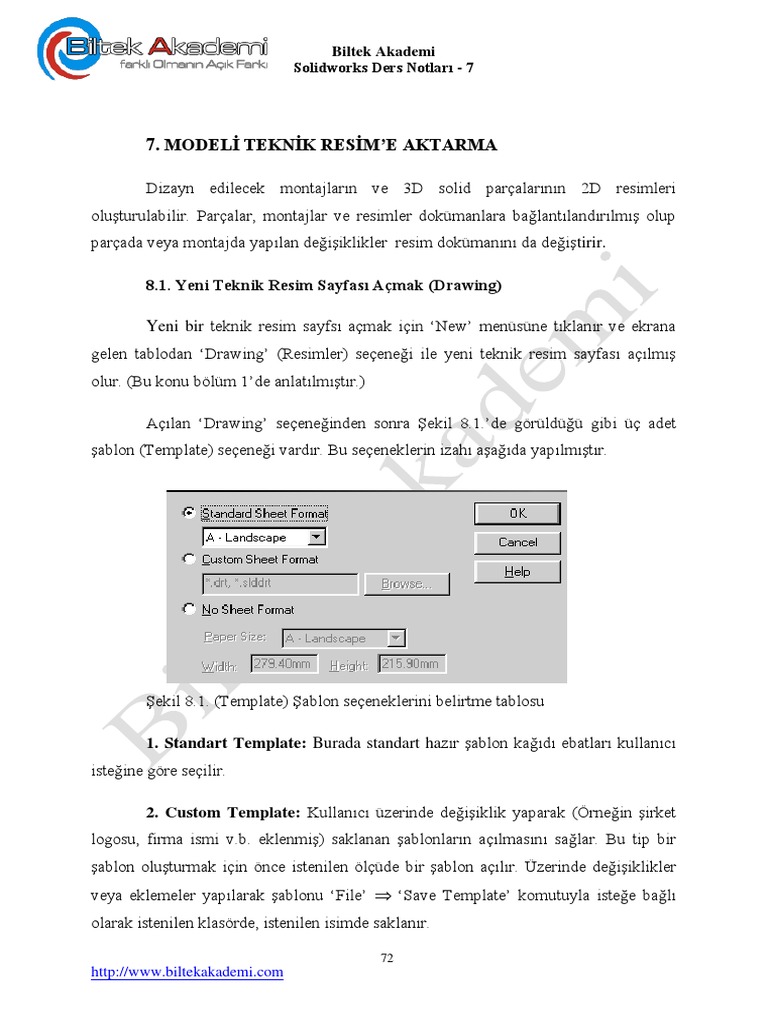 Solidworks Kursu Ders Notlari Dersleri 7 | PDF
