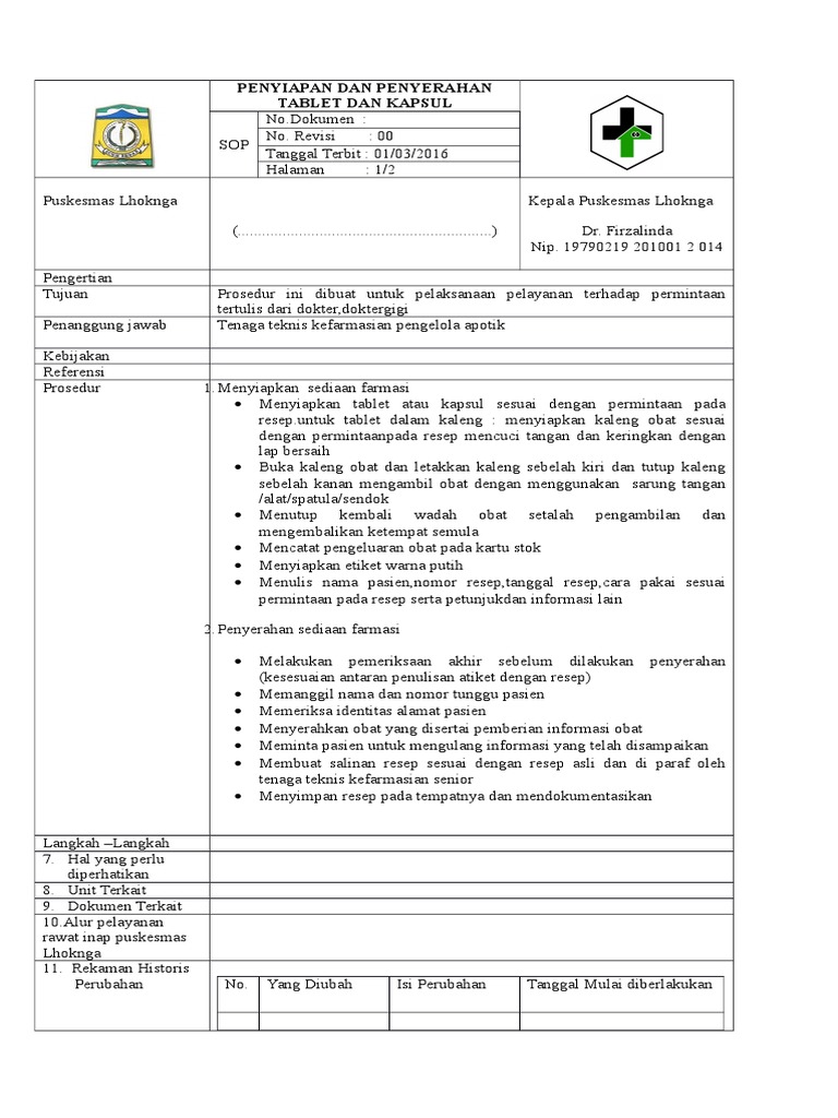 12.penyiapan Dan Penyerahan Tablet Dan Kapsul | PDF