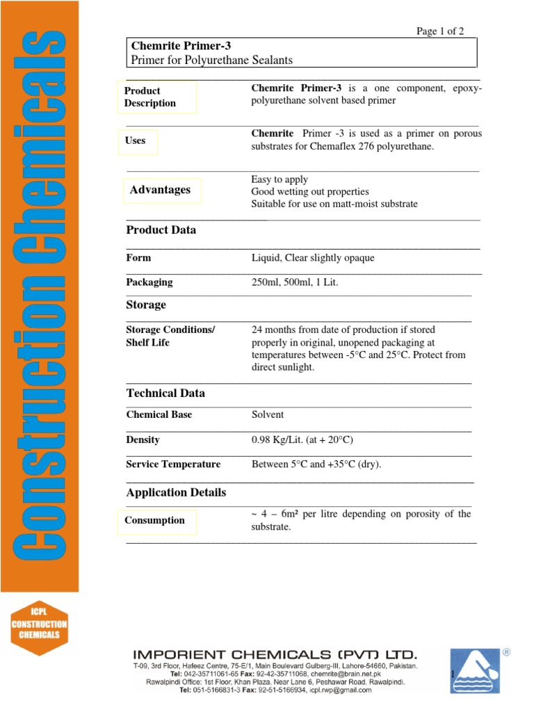 Chemrite Primer 3 | PDF | Manmade Materials | Chemistry
