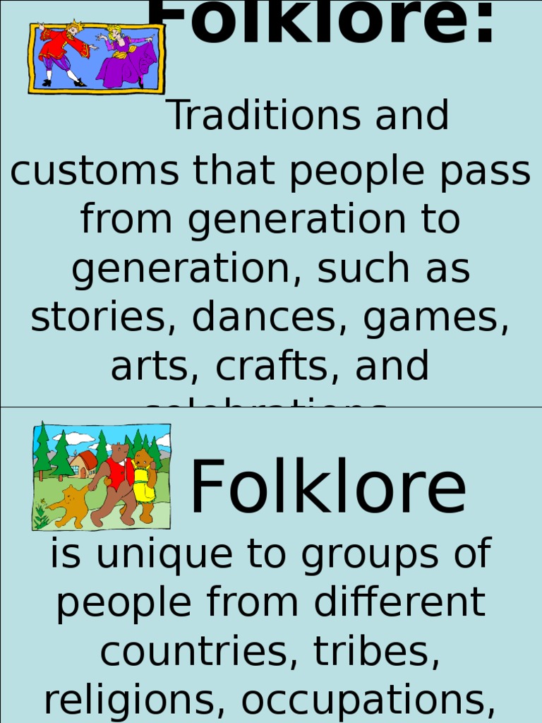 Folklore Characteristics | PDF
