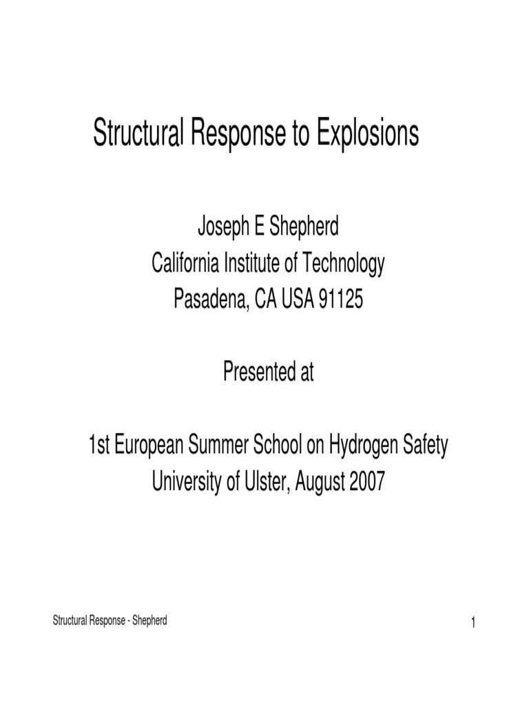 Structure Blast Wave | PDF | Plasticity (Physics) | Explosion