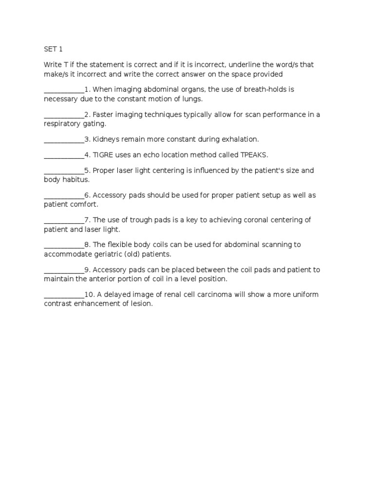 Quiz MRI | Download Free PDF | Kidney | Magnetic Resonance Imaging