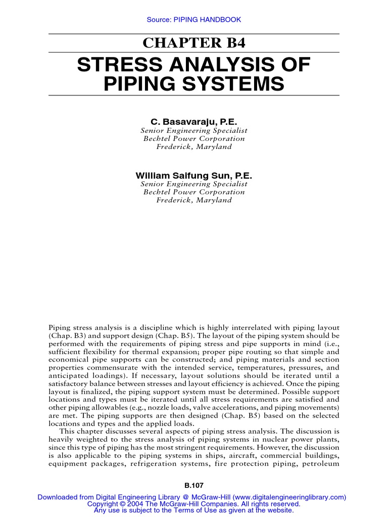 Piping Stress Analysis PDF | PDF | Yield (Engineering) | Deformation (Engineering)