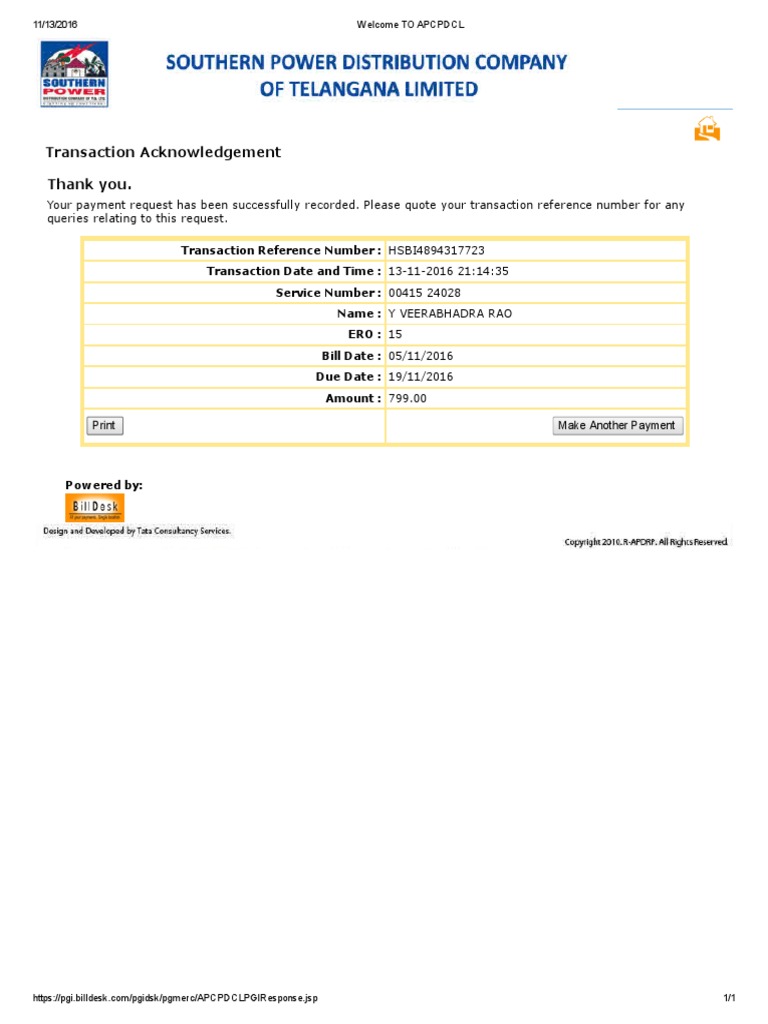 Welcome To Apcpdcl | PDF