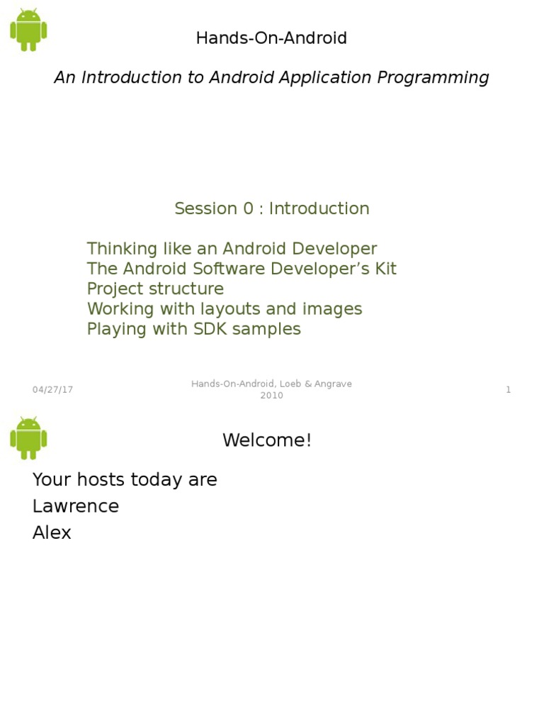 Android Tools and SDK Overview | PDF | Android (Operating System) | Java (Programming Language)