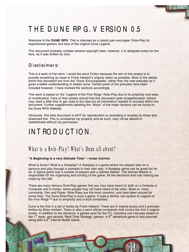 9663380-OTR-Dune-RPG-Core-Rules-v-5.pdf | Transhumanist Books | Dune ...