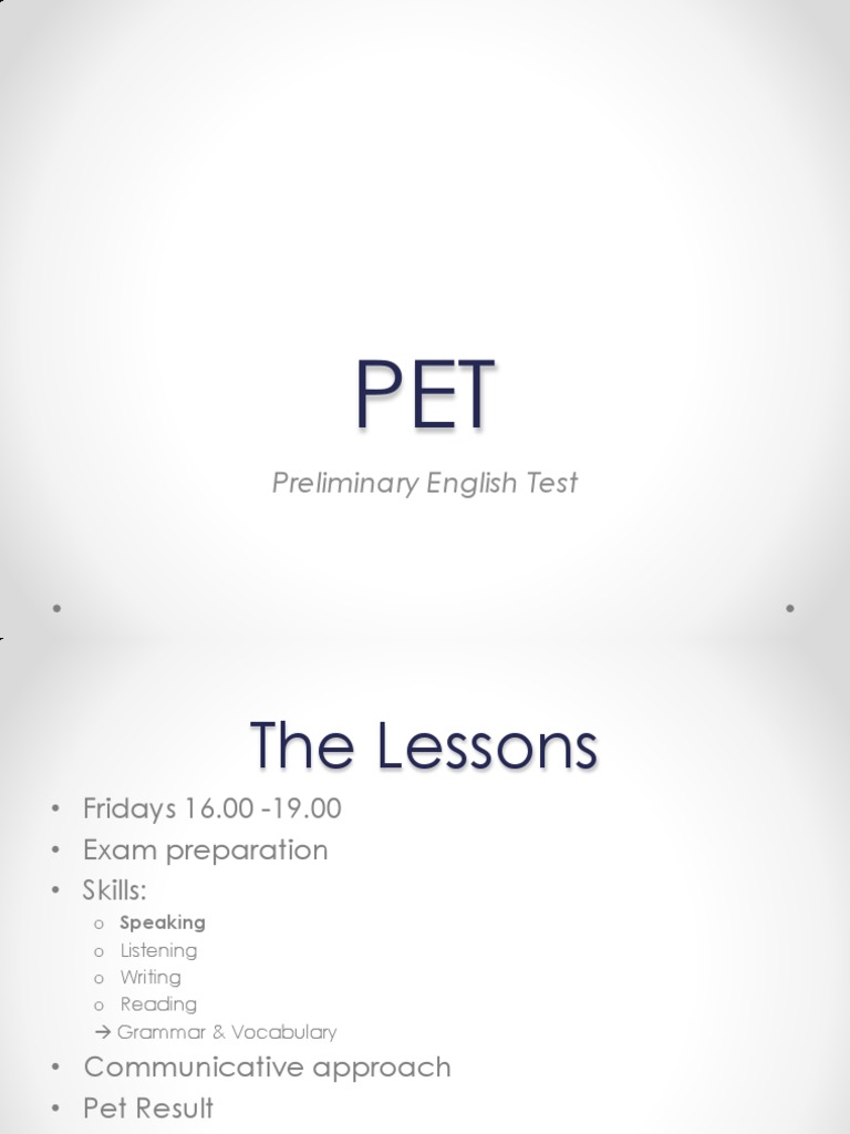 Preliminary English Test | PDF | Language Arts & Discipline