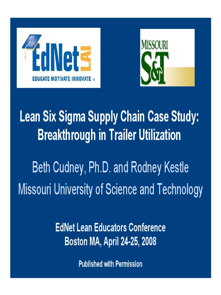 LEC-2008 Cudney&Kestle Lean Six Sigma Case Study Presentation PDF | PDF | Lean Manufacturing ...
