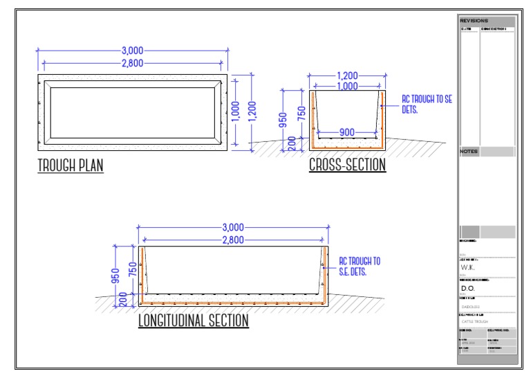 Trough Plan Cross-Section: RC Trough To Se Dets | PDF