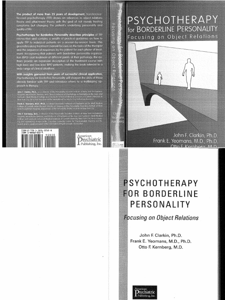 Psychotherapy for Borderline Personality Focusing on Object Relations ...