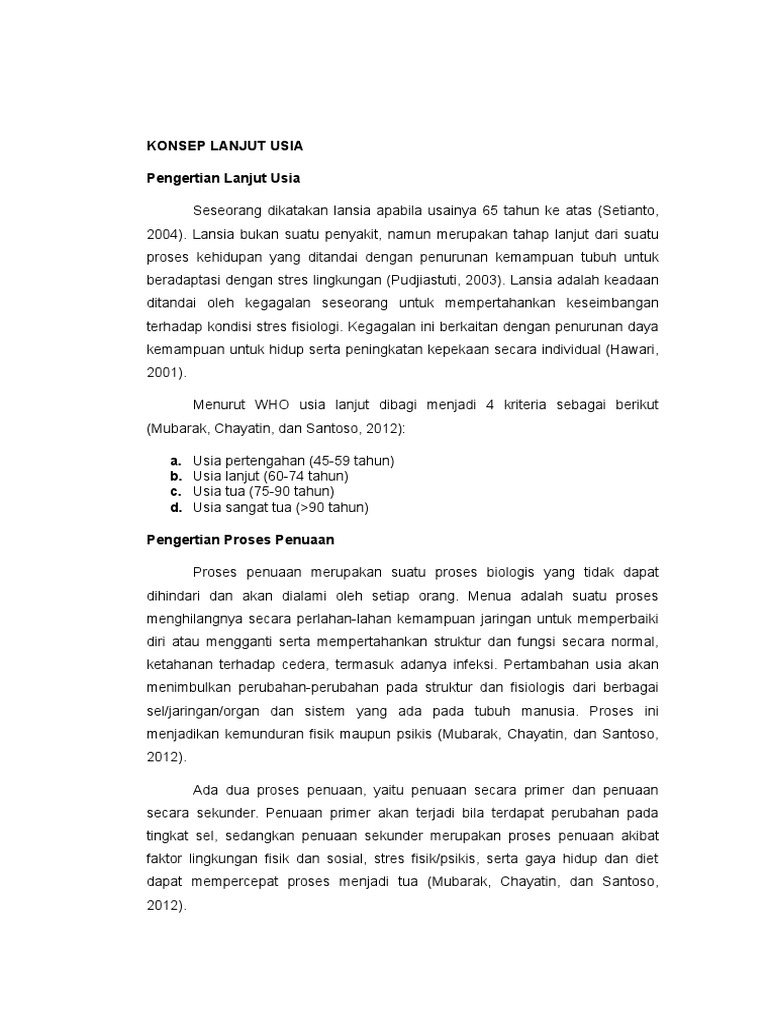 LP Kep - Gerontik | PDF