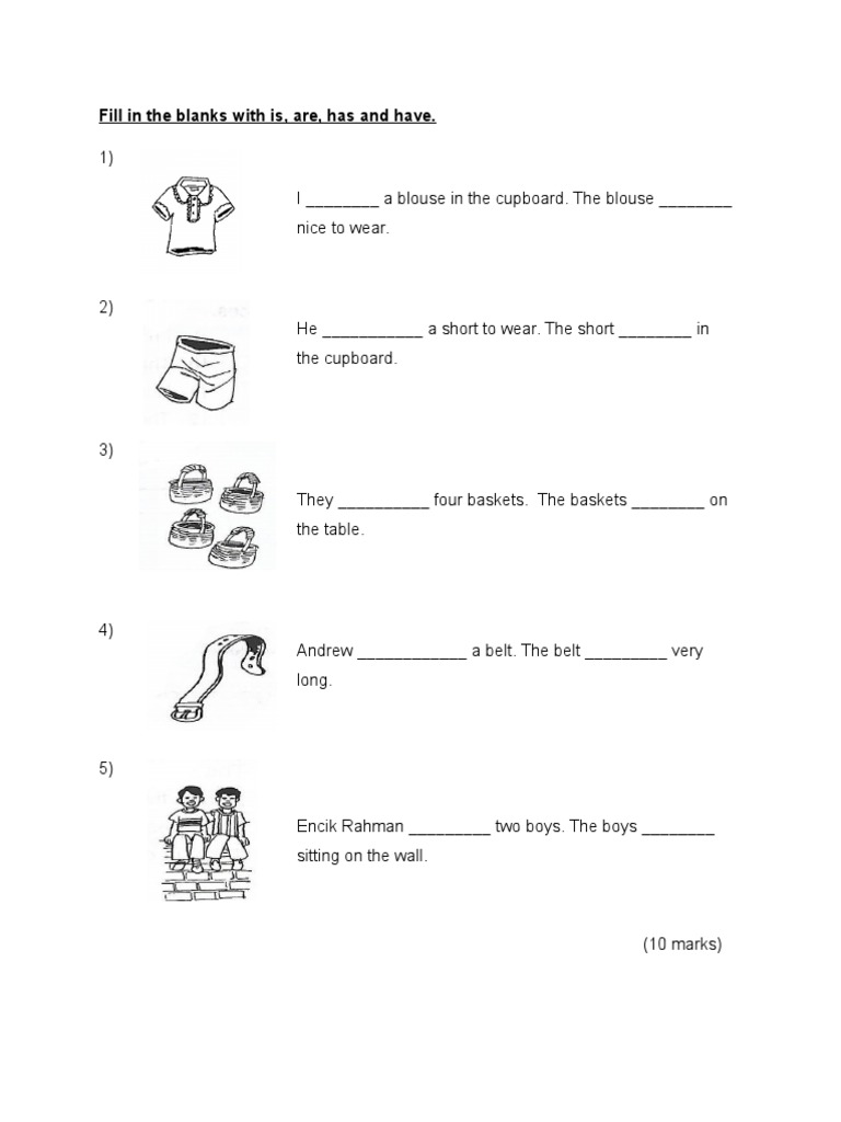 English Year 3 Exam | PDF