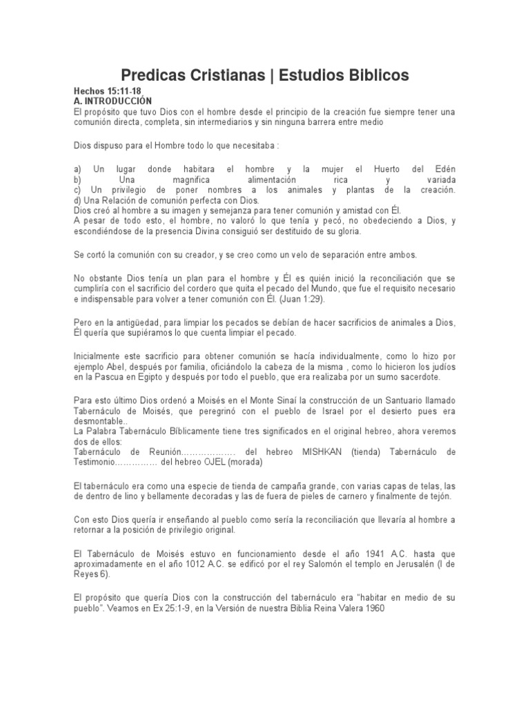 Predicas Cristianas | Santo de los santos | Arca de la Alianza