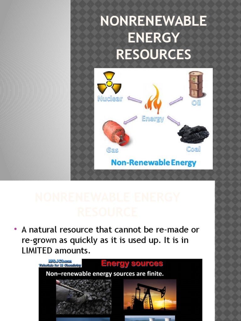 Nonrenewable Energy | PDF | Fossil Fuels | Fuels