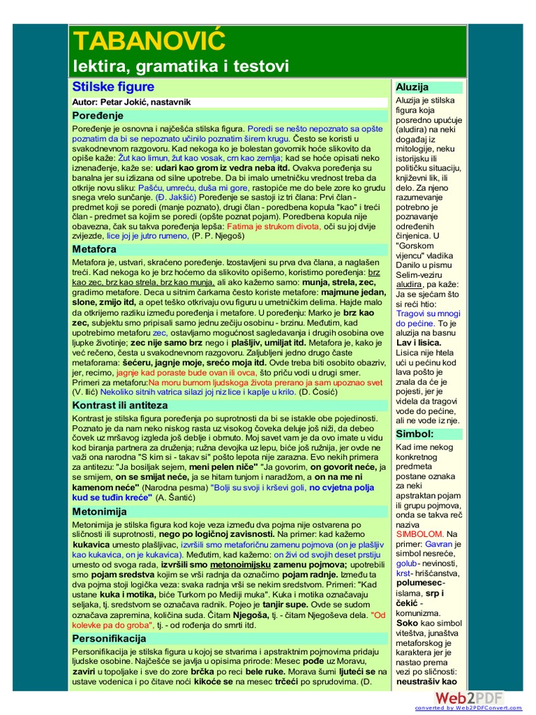 Stilske Figure | PDF