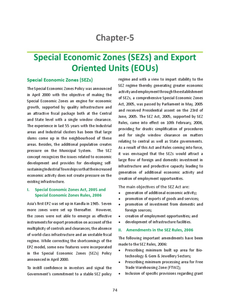Special Economic Zones | PDF | Economies | Business