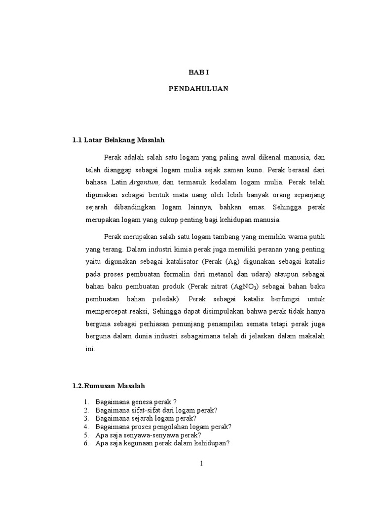 Makalah Perak | PDF