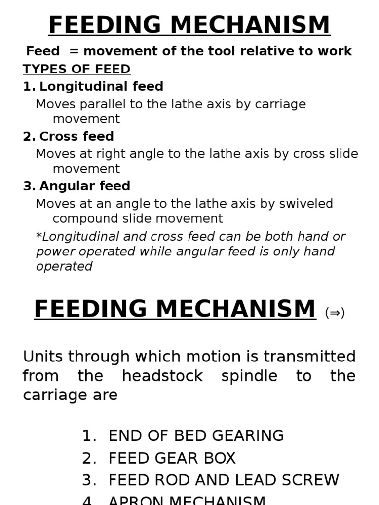 Lathe Feeding and Apron Mechanism | PDF | Gear | Machines