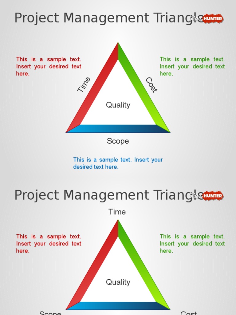 Project Management Triangle: Ti M e | PDF | Business