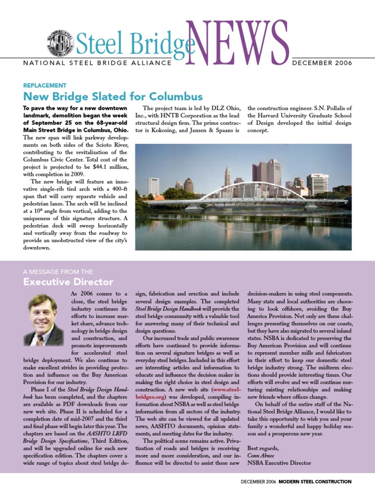 Steel Bridge Design | PDF | Structural Steel | Beam (Structure)