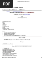 Rocky Horror Audience Partici Pation Guide | PDF | Art