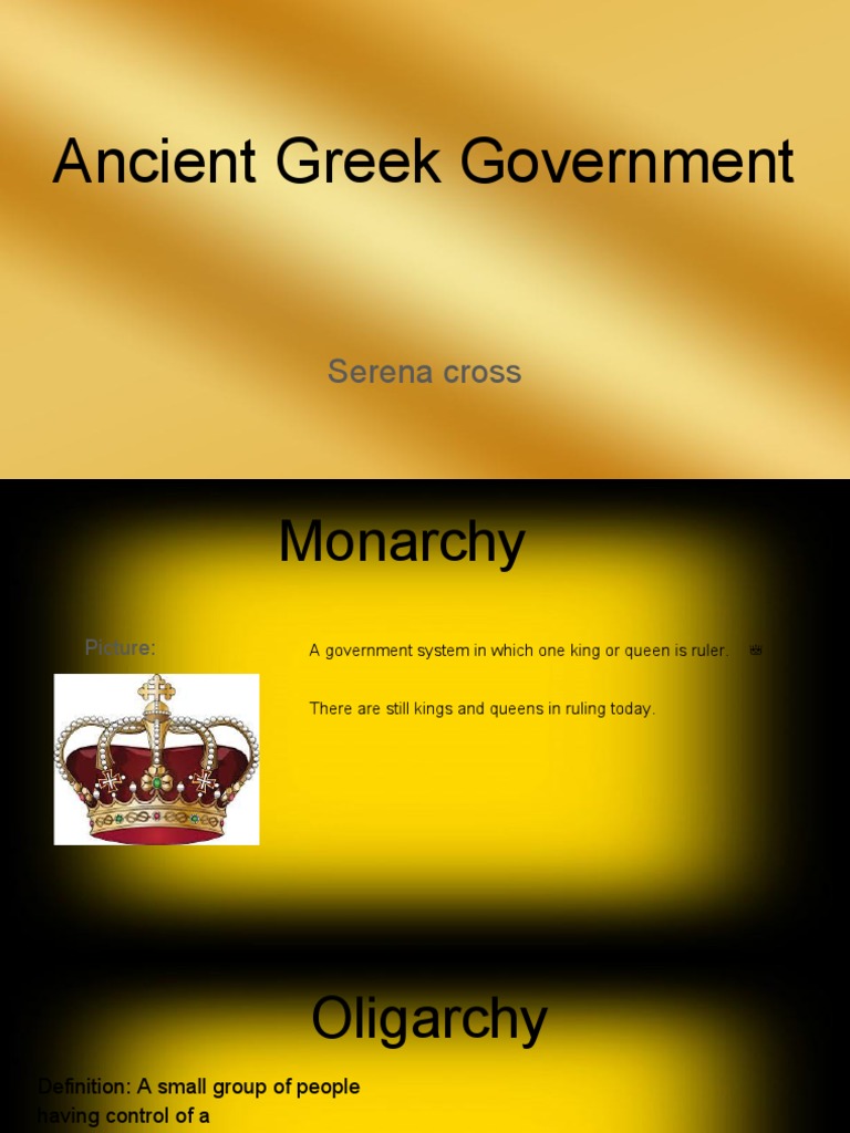 Ancient Greek Government System
