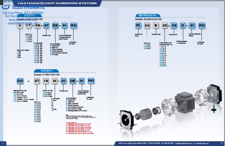 Lin Engineering Motor Numbering System | PDF | Manufactured Goods ...