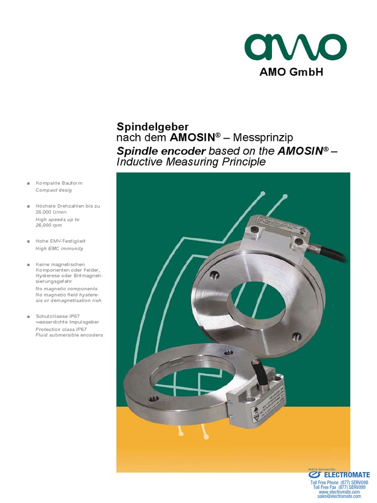 AMO Spindle Encoder Catalog | PDF