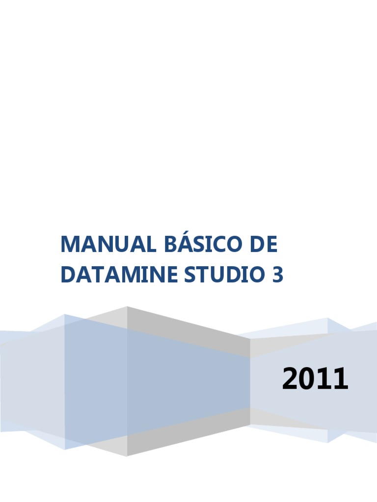 Manual Básico de Studio 3 DATAMINE 2016 | PDF | Archivo de computadora ...