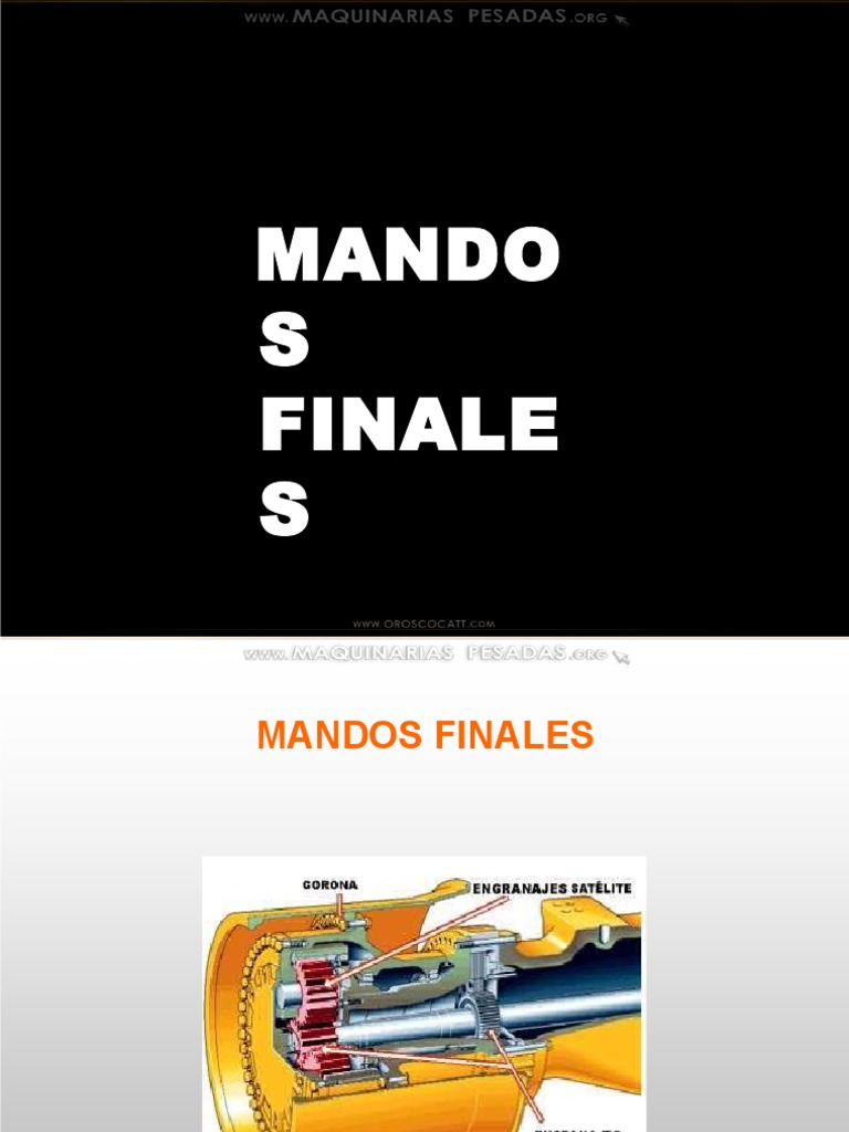 Curso Mandos Finales Funciones Tipos Caracteristicas Partes Recorrido ...