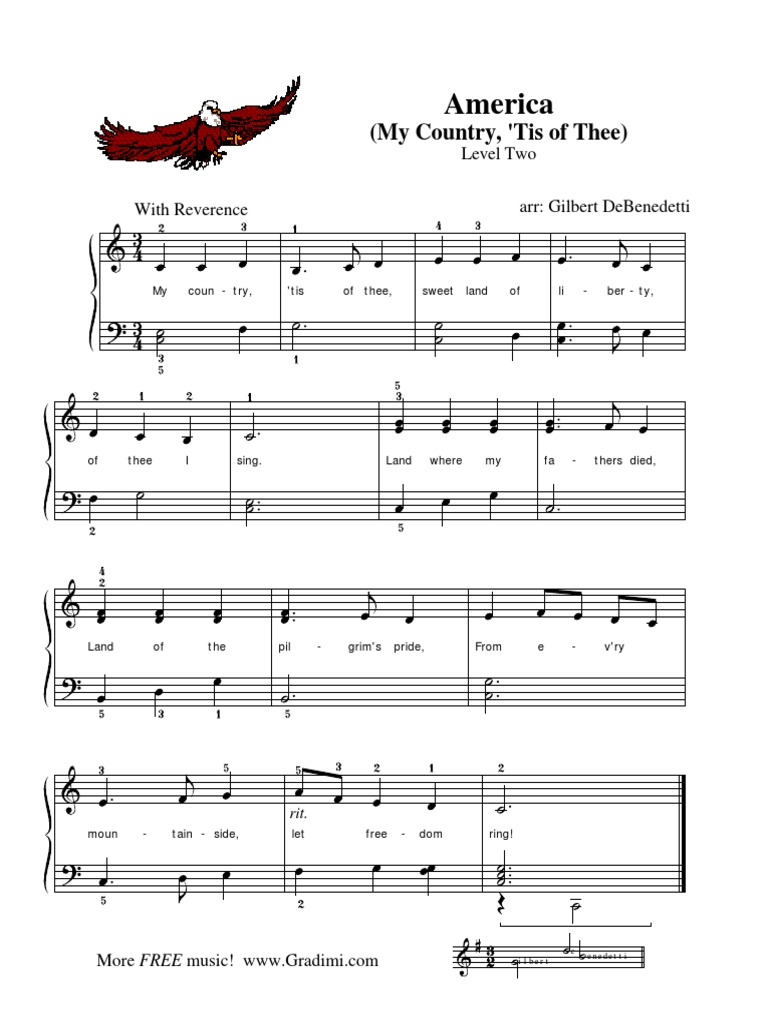 America: (My Country, 'Tis of Thee) | PDF