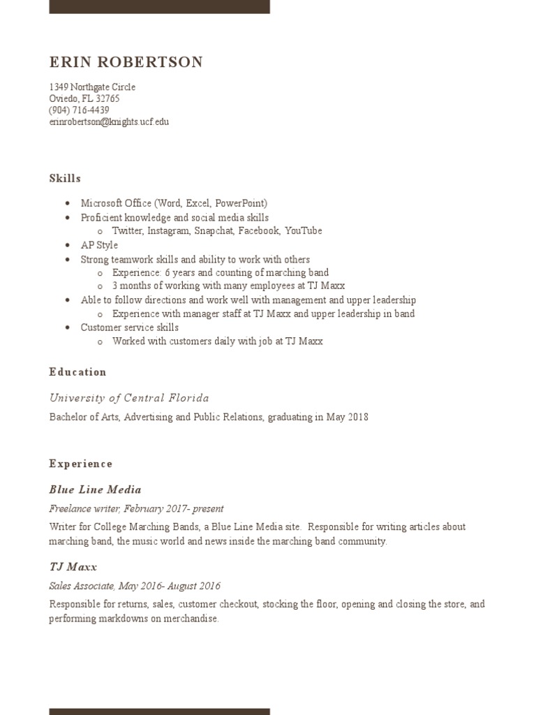 Resume - Final | PDF