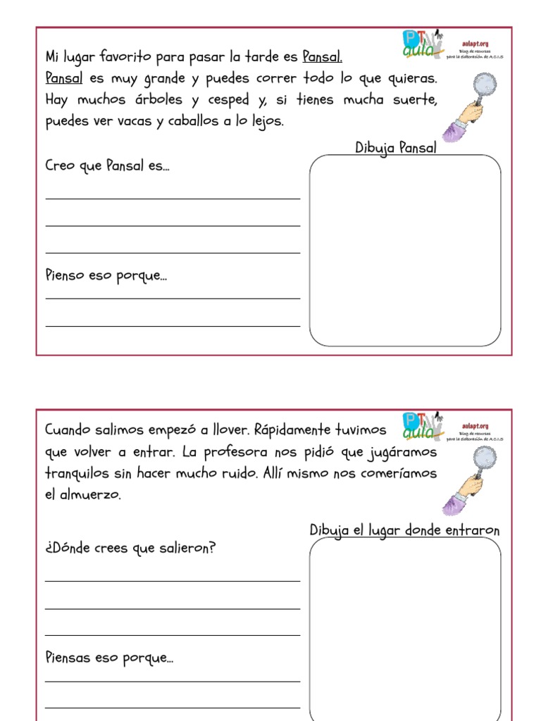 inferencias-textos-cortos | Ocio