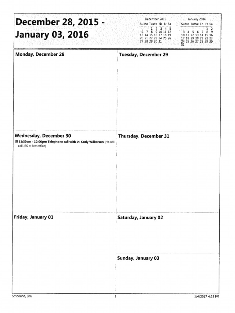 Mayor Schedule 2016 | PDF | Memphis