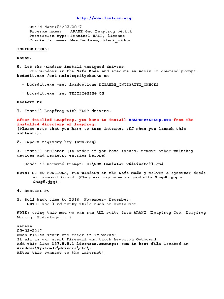 Como Instalar Leapfrog 4.0.0 | PDF