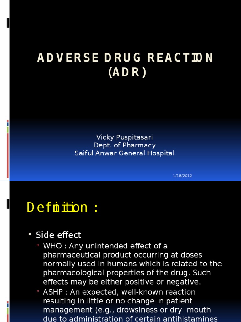 Monitoring Efek Samping Obat (MESO) | PDF | Adverse Effect ...