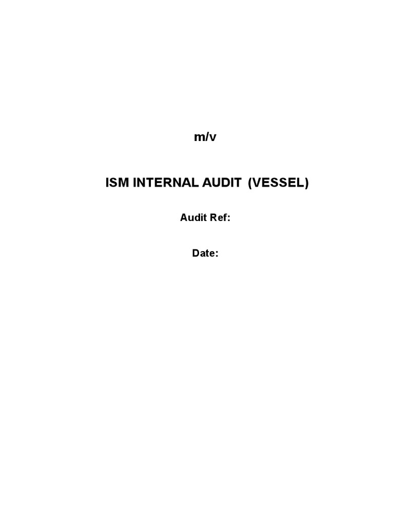 ISM Internal Audit | PDF | Iso 9000 | Audit