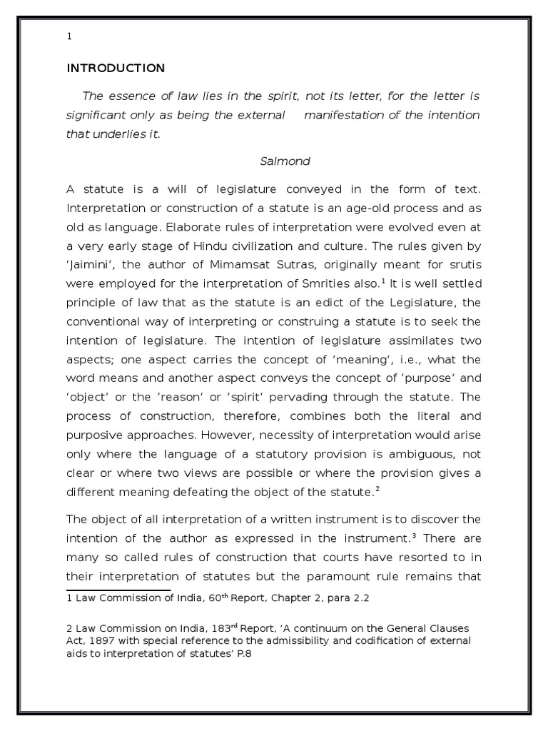 Internal Aids and External Aids | PDF | Statutory Interpretation ...