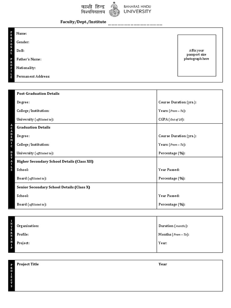 STAR Format CV Template | PDF | Career & Growth