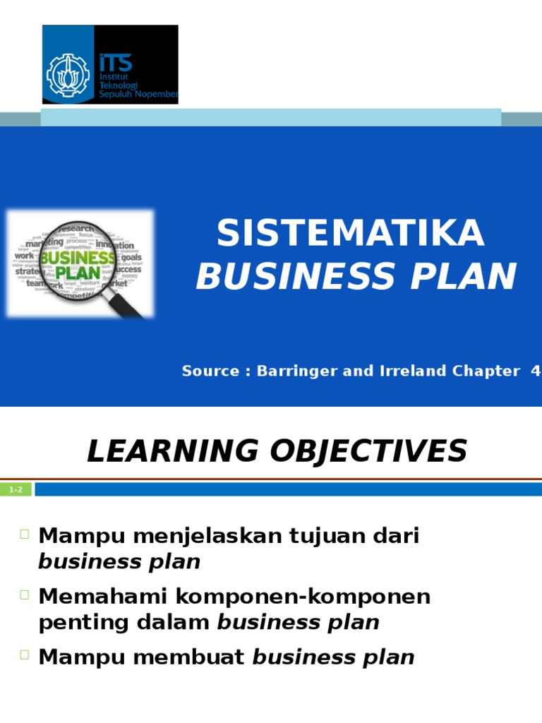 08-Sistematika Business Plan | PDF | Karier & Perkembangan