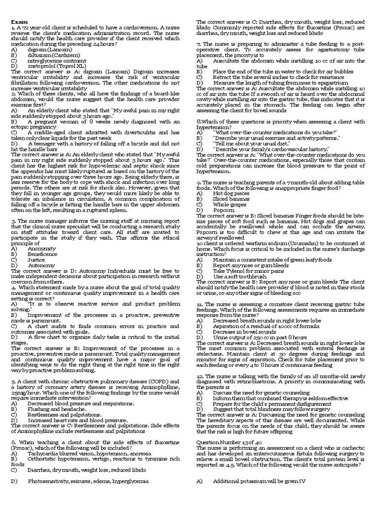 NLE Exam | PDF | Infants | Glycated Hemoglobin