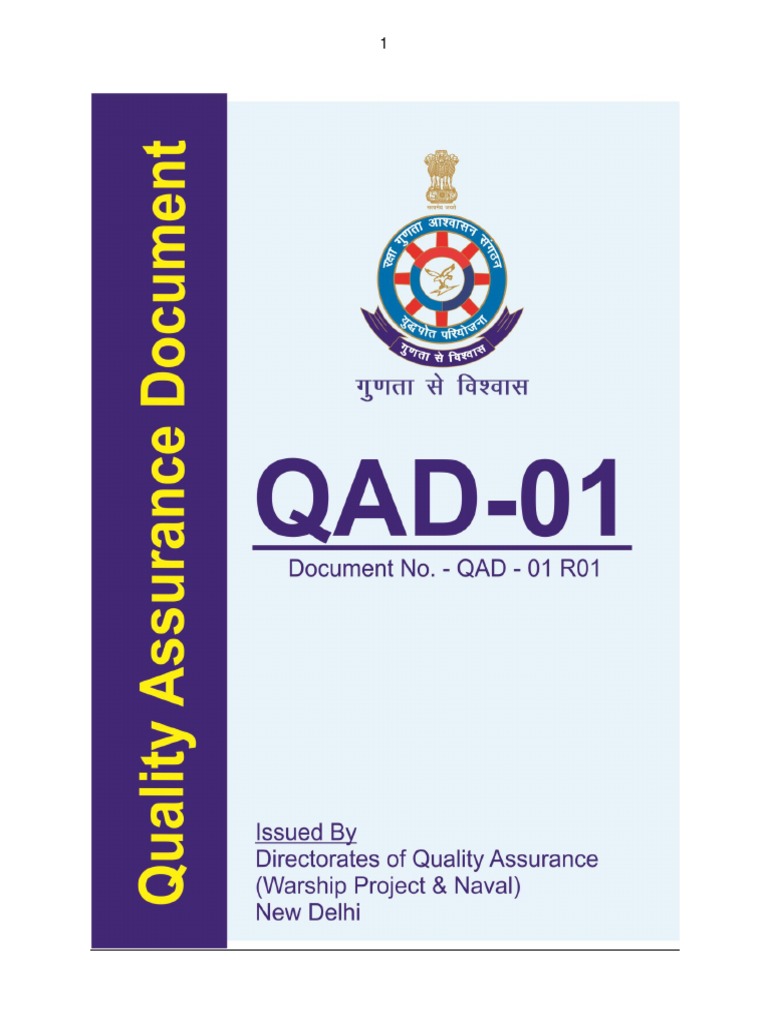 Qad 01 2017 PDF | PDF | Quality Assurance | Specification (Technical ...